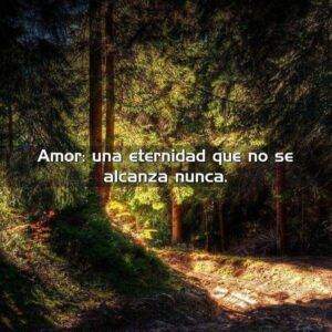 Amor: una eternidad que no se | Frases Con Imágenes